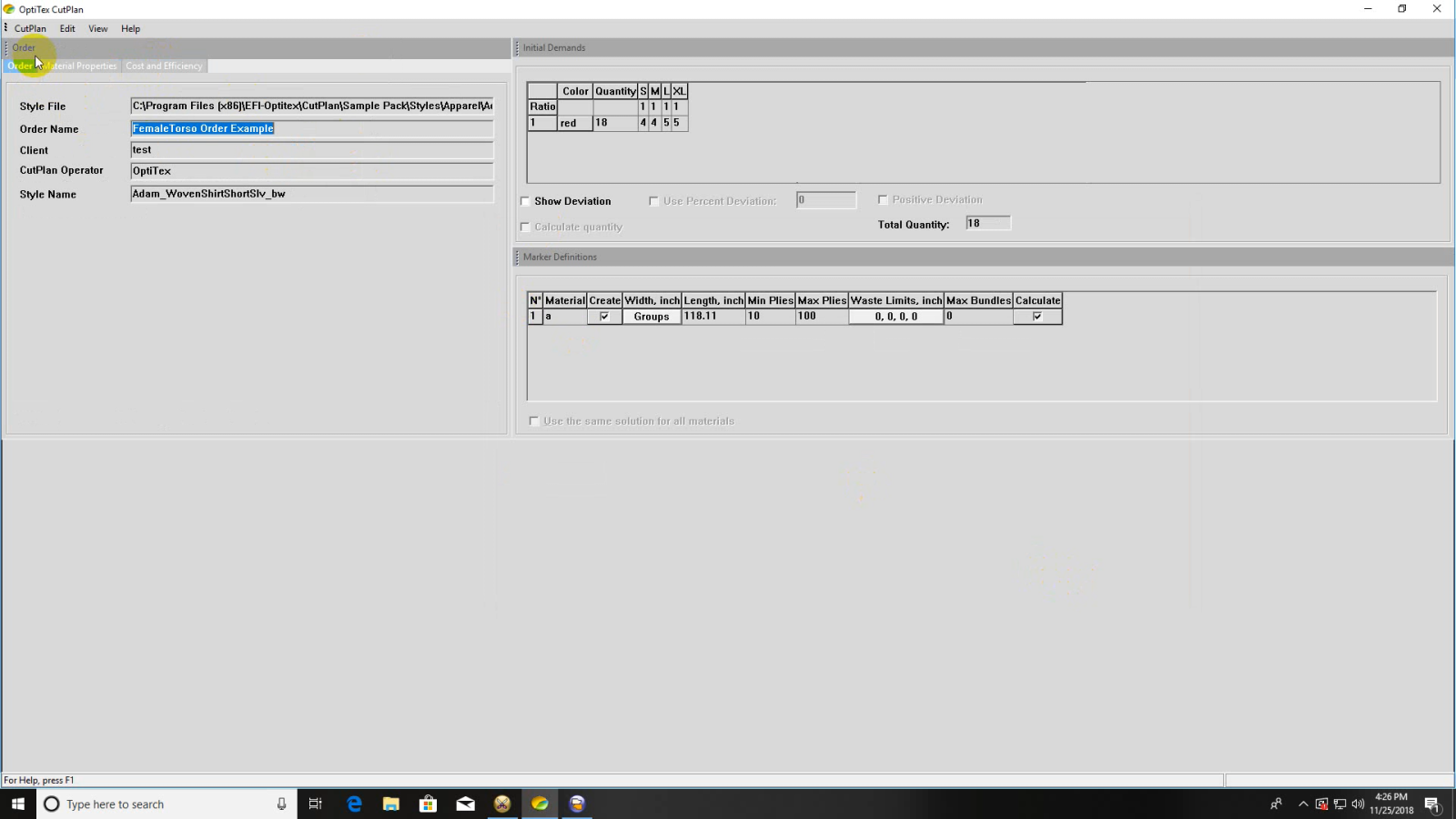 EFI Optitex 18 With Nest ++ Pro Multi core + 3d + Cutplan Full Suite ...