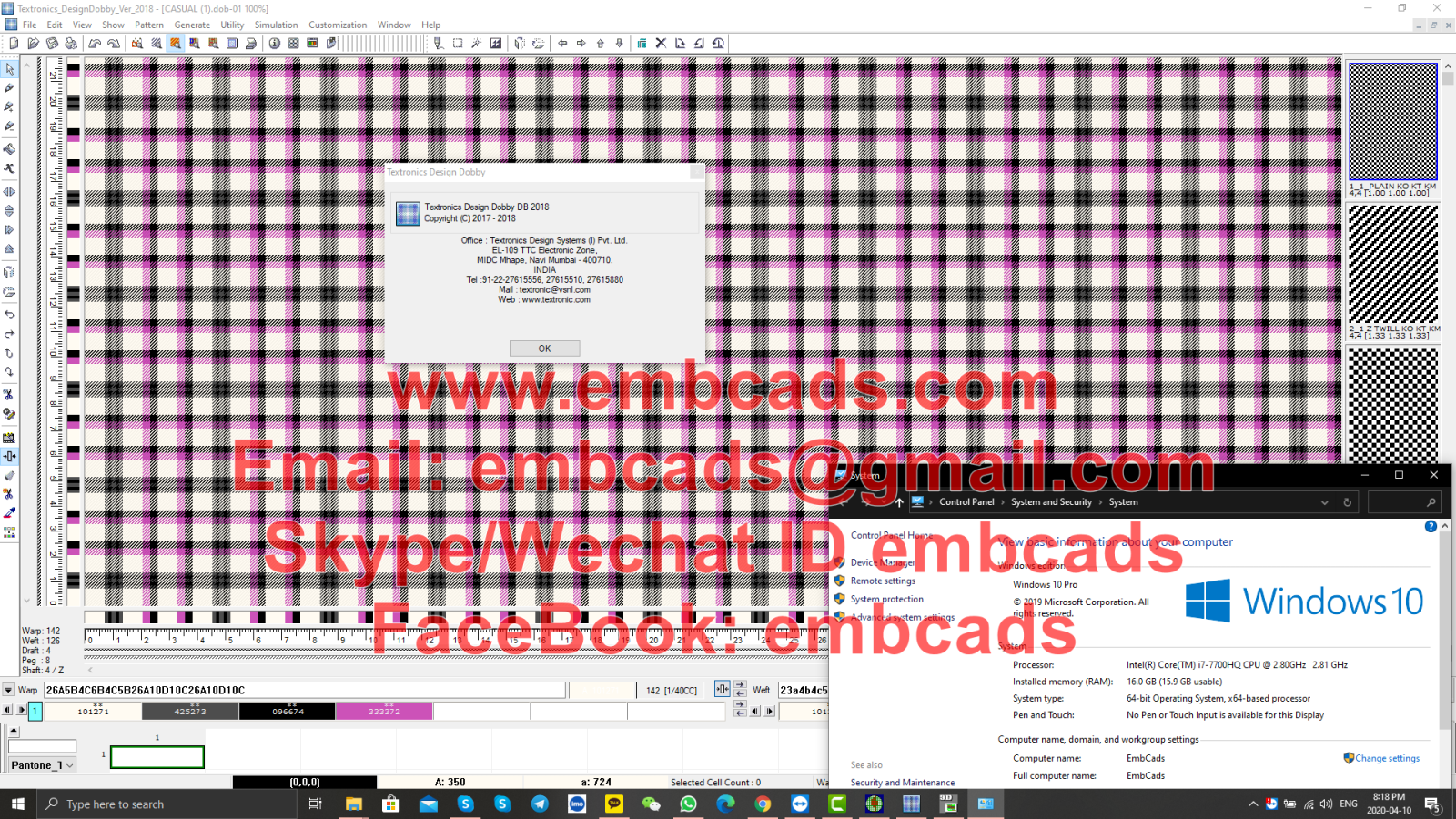 Textronics Design Jacquard + Design Dobby + Design 3D Full Pack ...