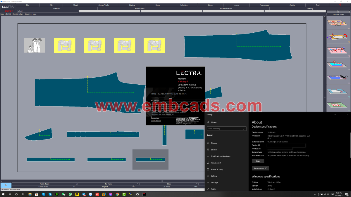 Lectra Modaris V8R2 SP4 Expert And Diamino Fashion V6R2 SP16 Expert ...