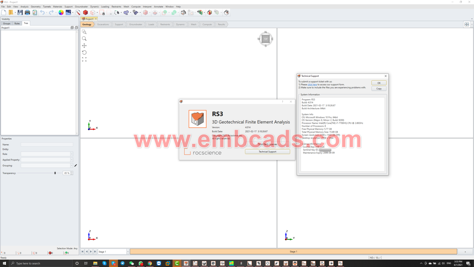 Rocscience 2021 March Full Suite - EmbCads Software's Services
