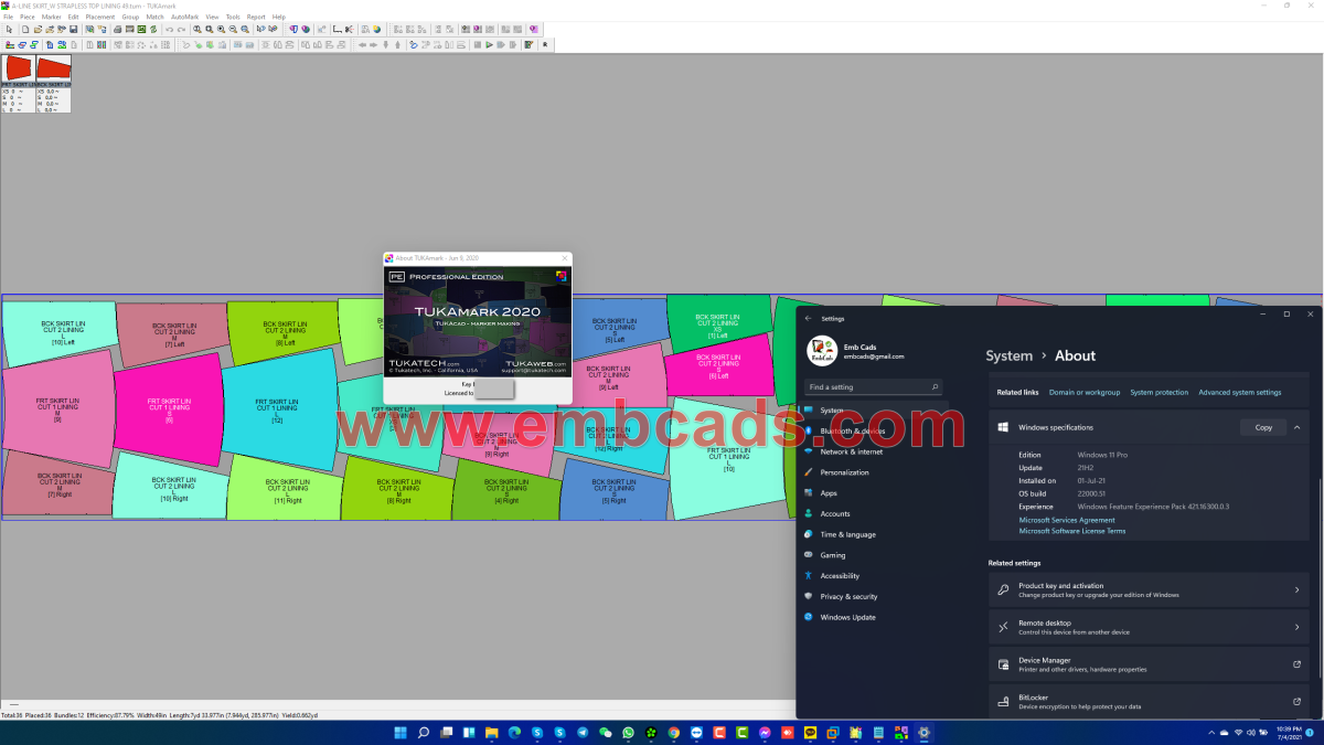 TukaCad 2020 Tailor Edition (APM-MTM-Smart Marker Full) - EmbCads ...