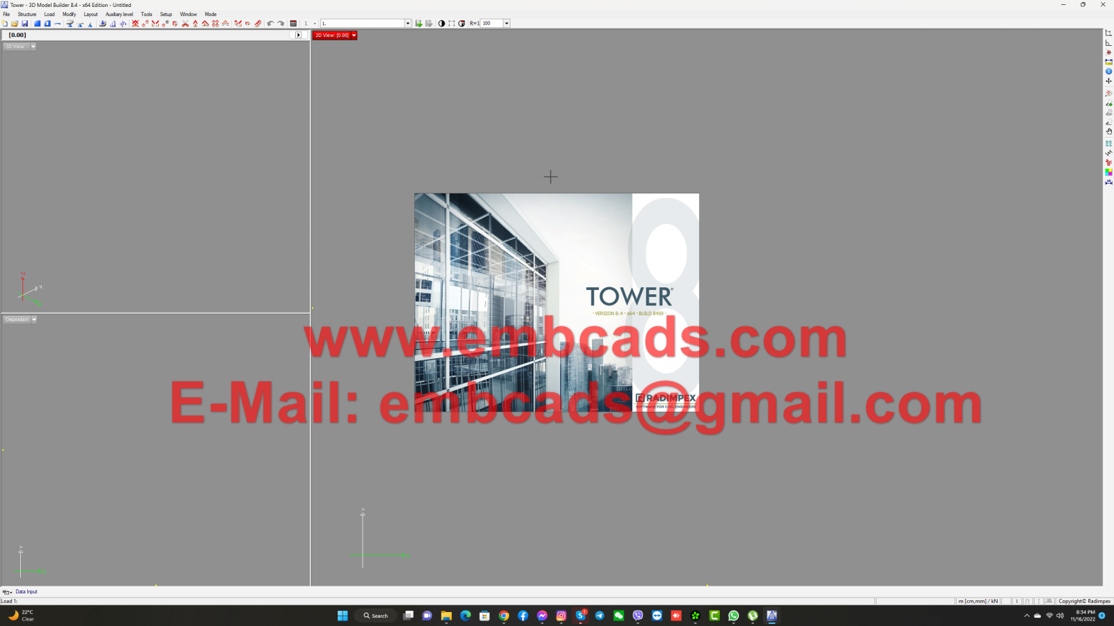 Radimpex Tower 8 B8440 With ArmCad & METAL Studio Full Work Win11 PRO ...