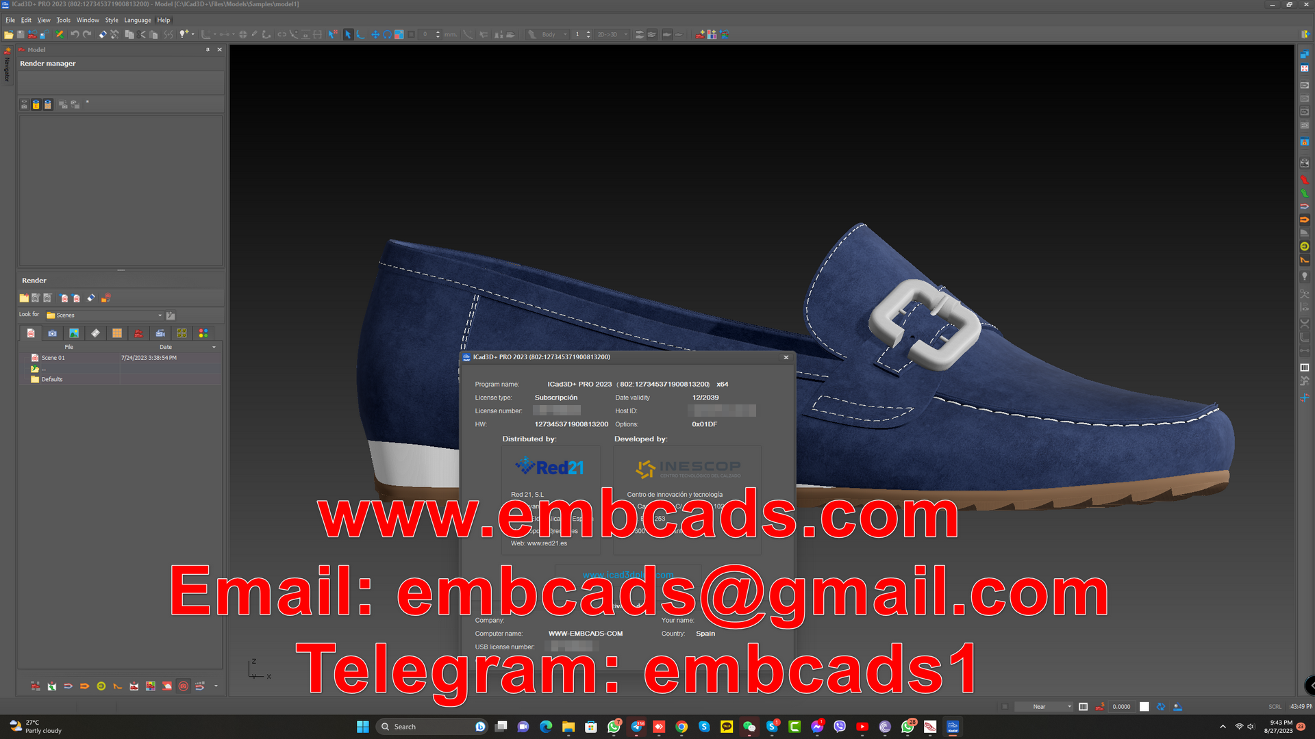 ICAD3D PRO 2023 With 3D Blender Render| New Released August 2023 ...