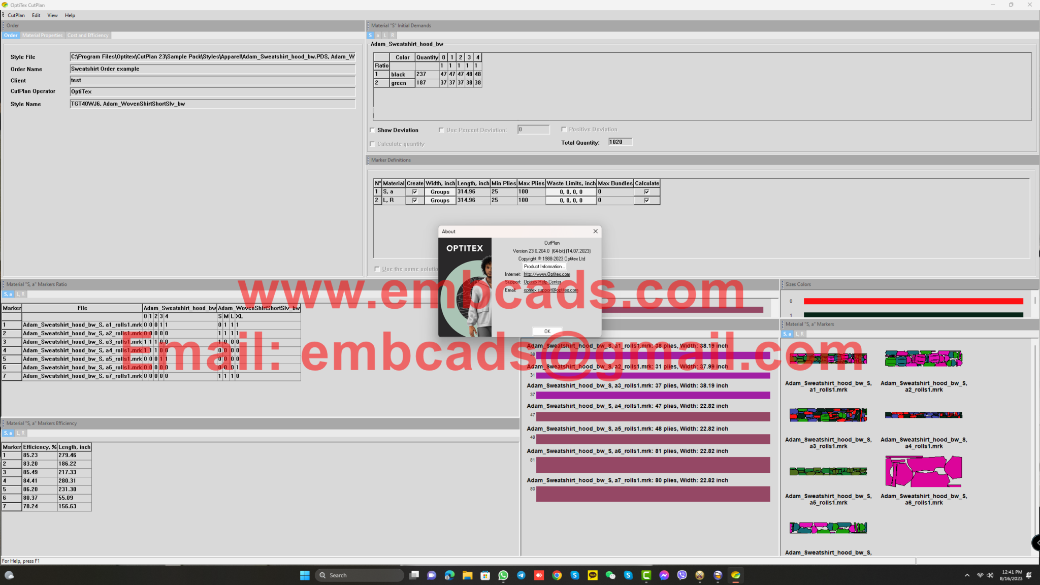 Optitex 23 Full Suite | New Released 2023 - EmbCads Software's Services