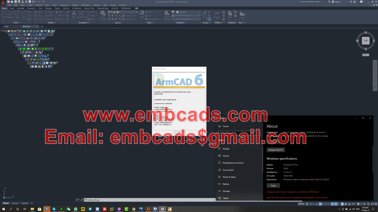 Radimpex Tower 8 B8419 + ArmCAD6 A21 + Metal Studio A21 + Autocad 21-22 ...