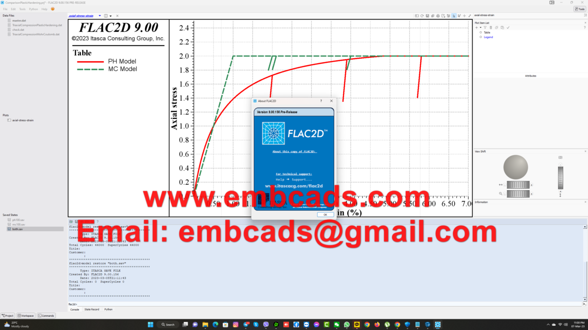 ITASCA V9 Suite | FLAC3D 2D 9.0 | PFC3D 2D 9.0 | MassFlow 9.0 | 3DEC 9.0 | - EmbCads Software's ...