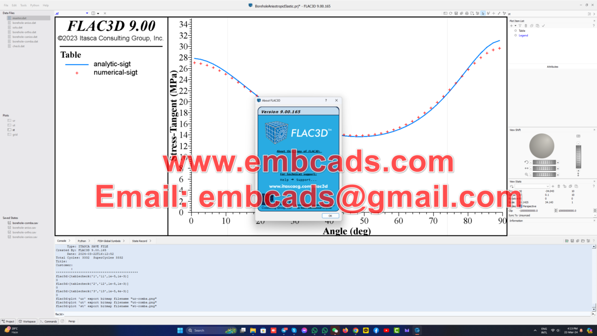 ITASCA V9.0.0.165 Suite | Flac3D_2D + PFC3d_2D + 3DEC + Mass flow ETC - EmbCads Software's Services