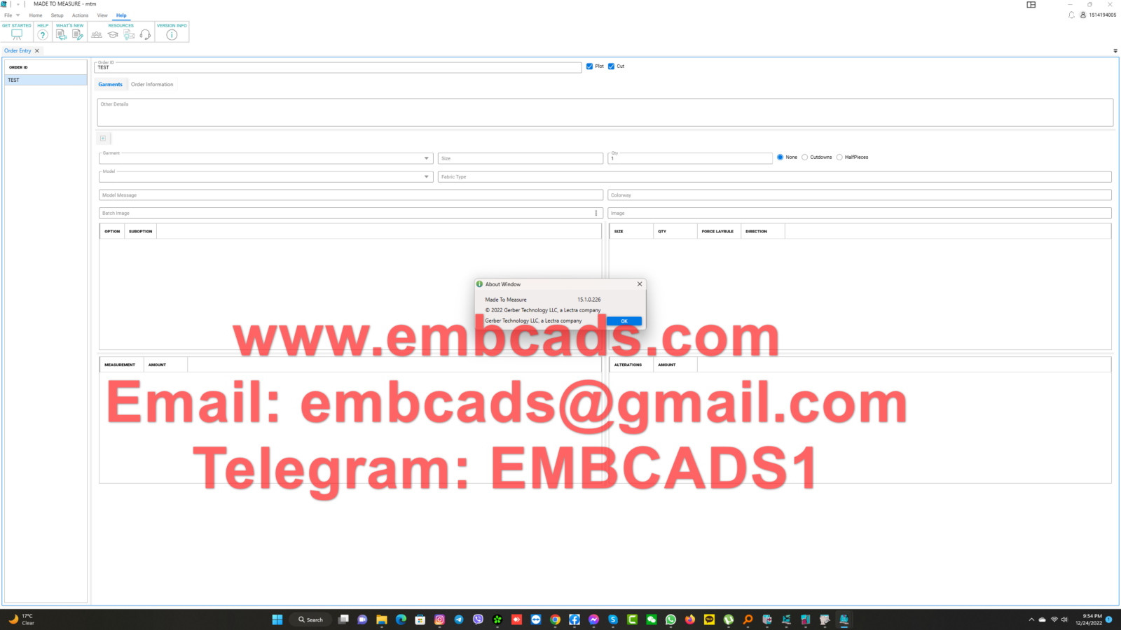Gerber Accumark V15.1 Full Pack (Accumark+Accunest+Accuscan+Accuplan+MTM+3D Blender) - EmbCads ...