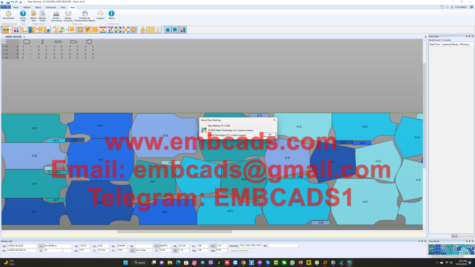 Gerber Accumark V15 1 Full Pack Accumark Accunest Accuscan Accuplan Mtm 3d Blender Embcads