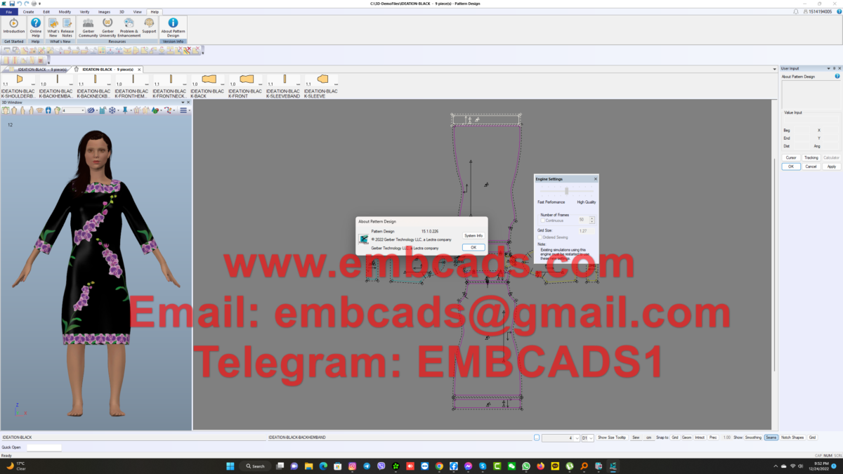 Gerber Accumark V15 1 Full Pack Accumark Accunest Accuscan Accuplan Mtm 3d Blender Embcads