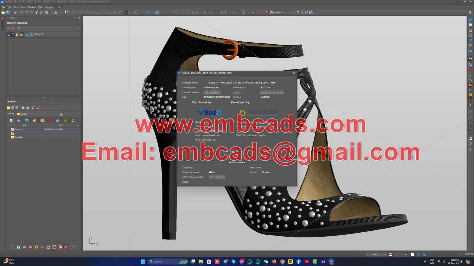 ICad3D+_2023 Pro 2023 December Full Version With 3D Blender Rendering ...