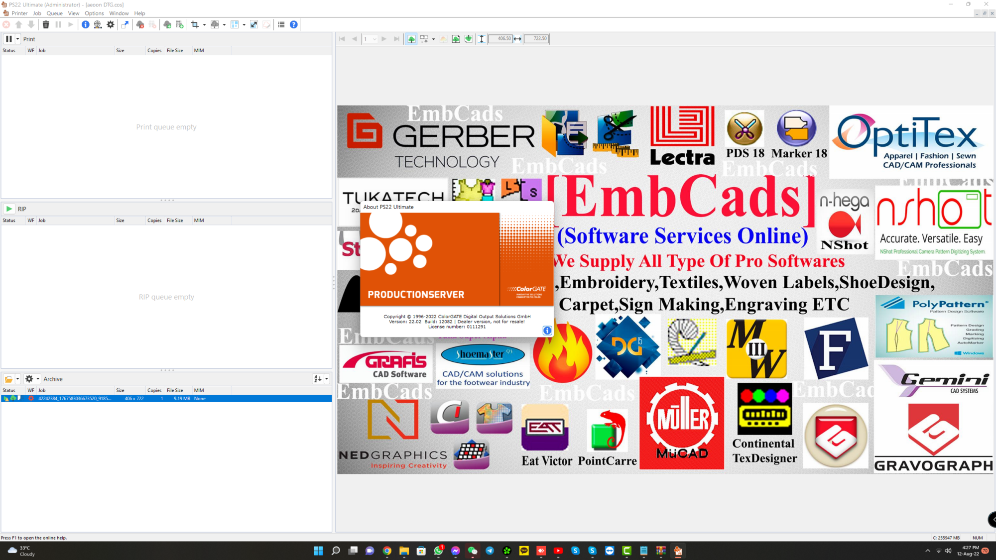 ColorGATE 2022 Production Server With ProofGATE And FilmGATE 3 Modules ...