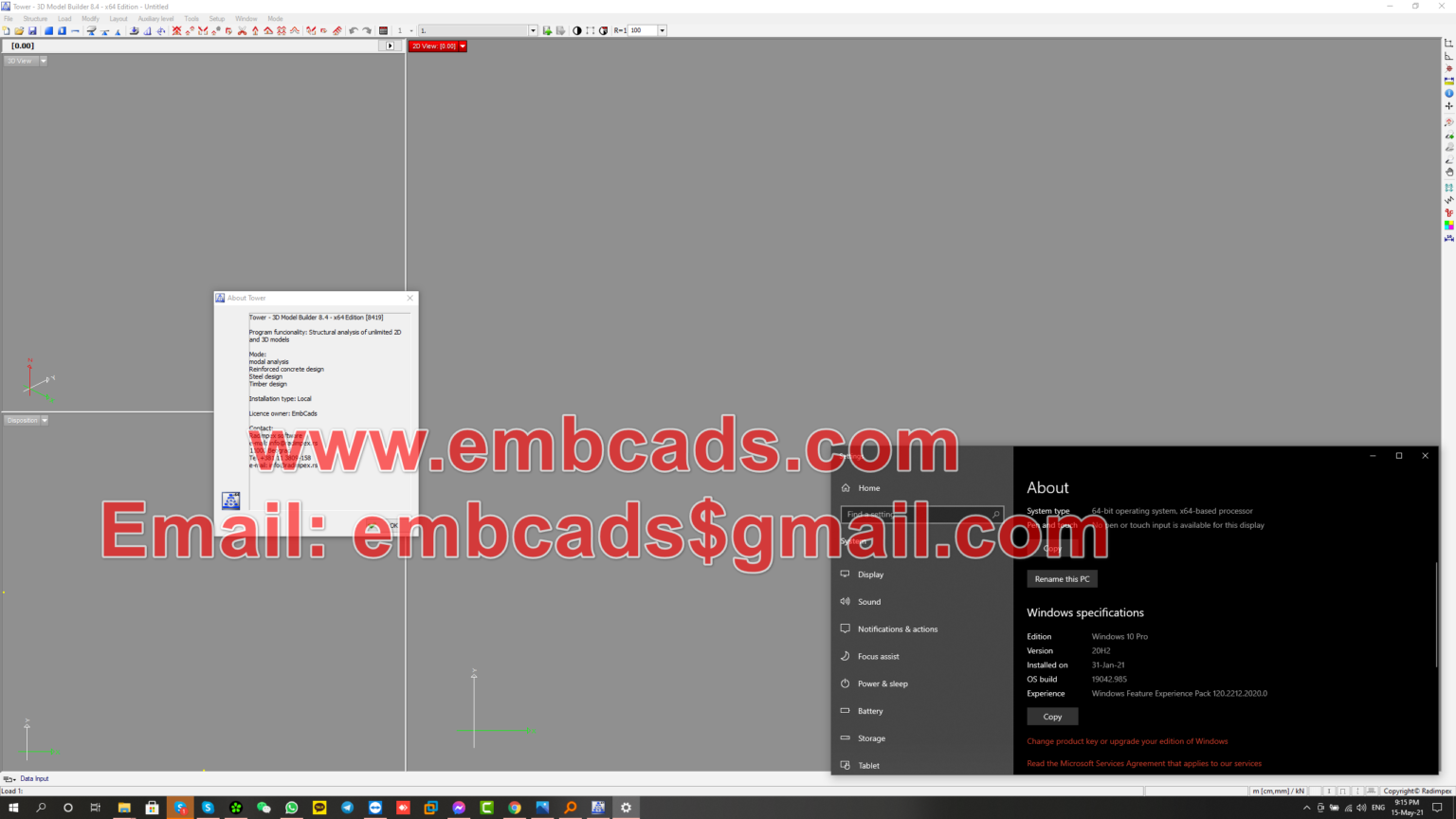 Radimpex Tower 8 B8419 + ArmCAD6 A21 + Metal Studio A21 + Autocad 21-22 ...