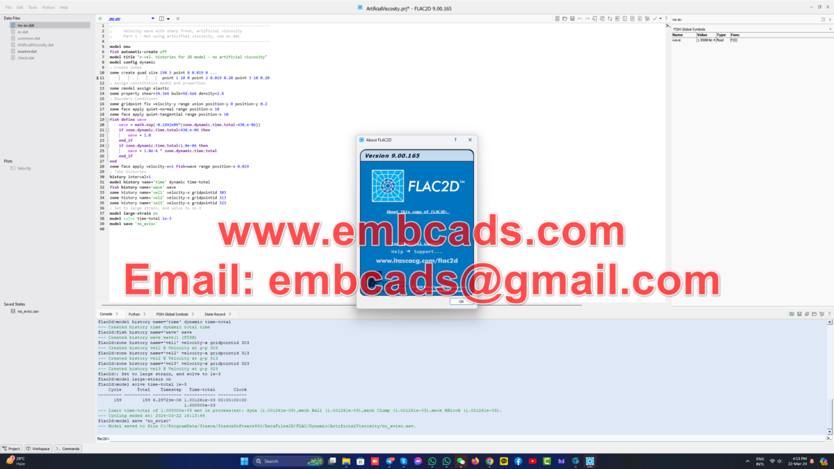 ITASCA V9.0.0.165 Suite | Flac3D_2D + PFC3d_2D + 3DEC + Mass flow ETC - EmbCads Software's Services