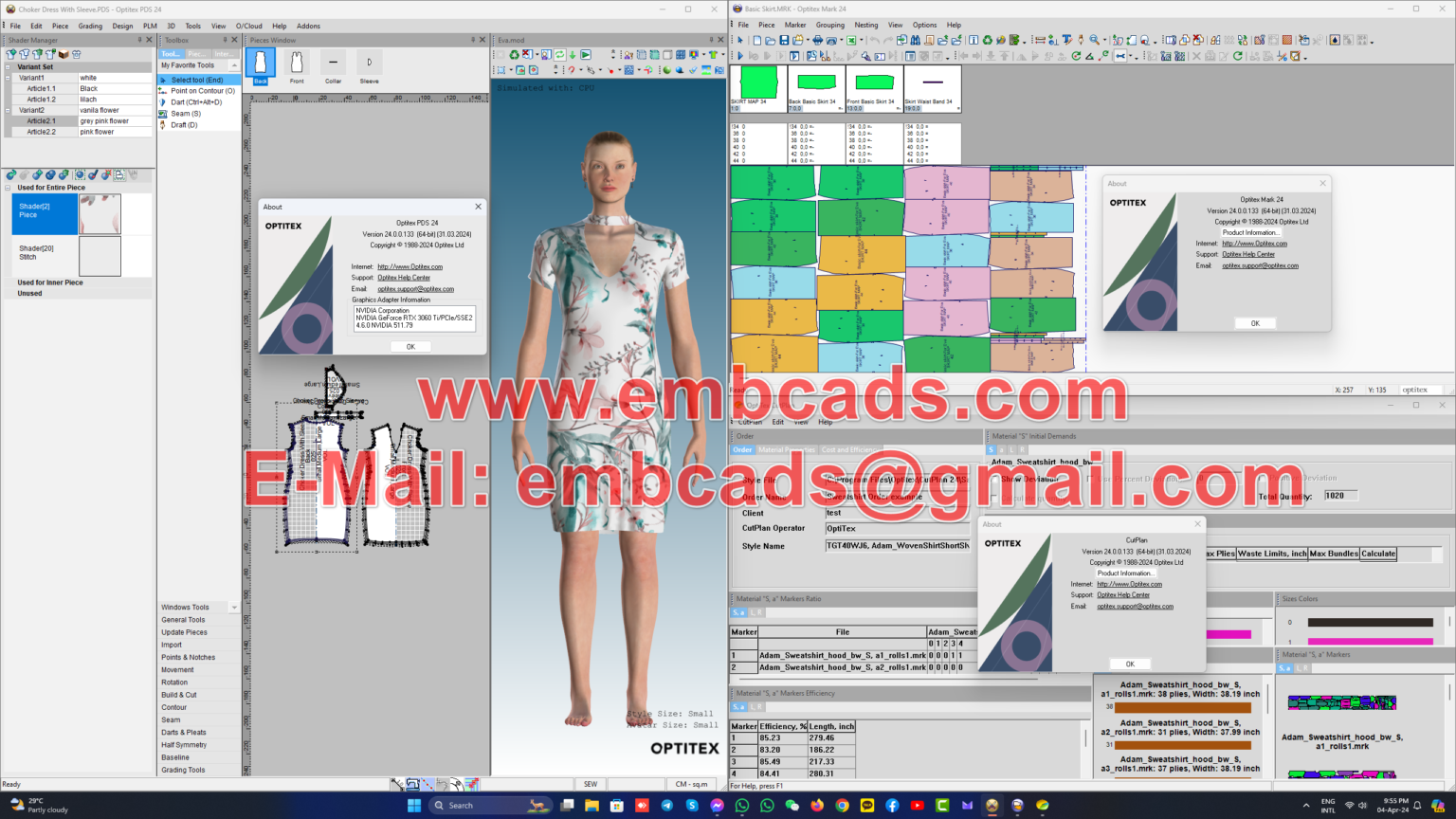 Optitex 24 Full Pack | New Released 31 March 2024 - EmbCads Software's Services