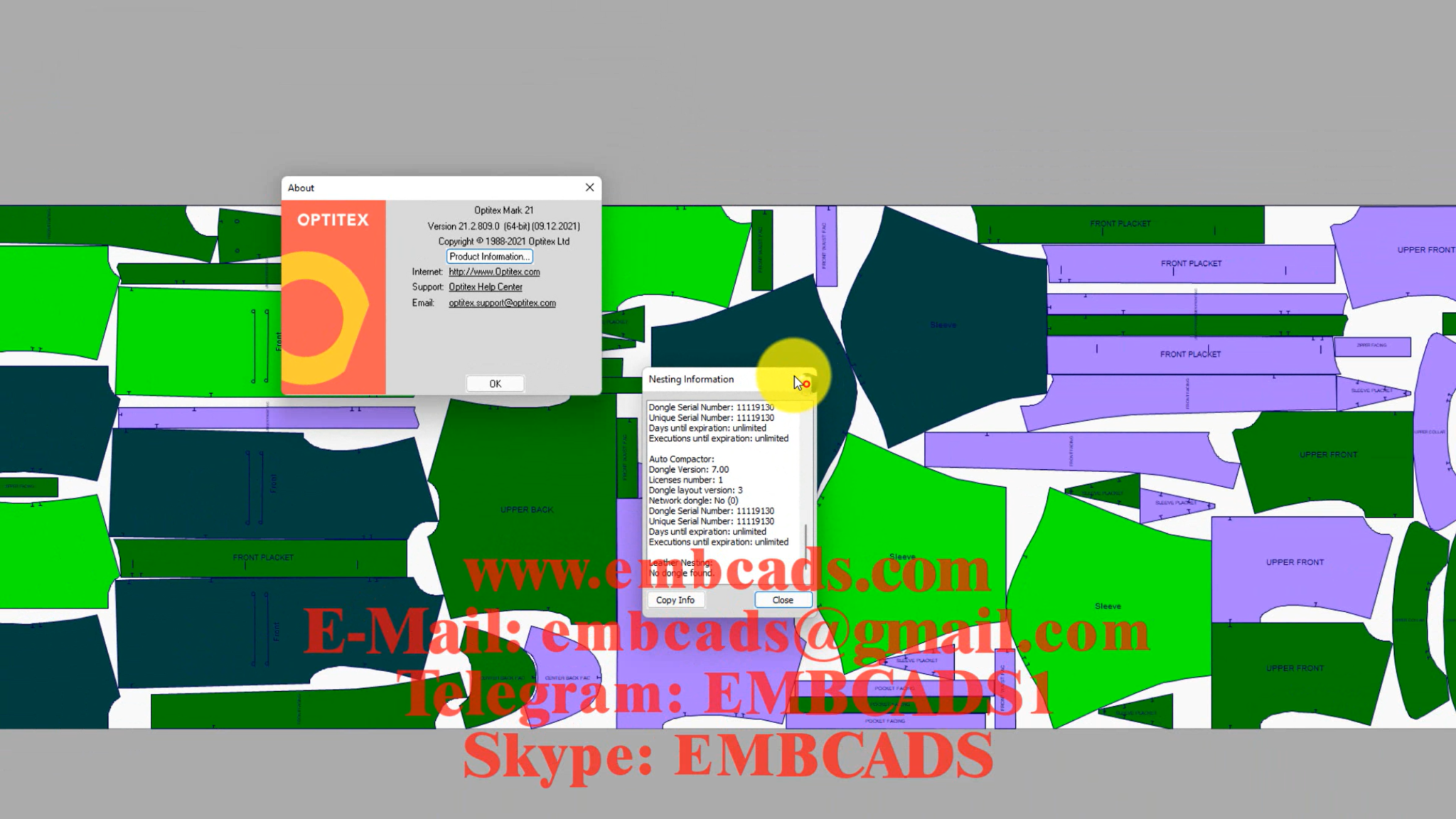 Auto Nester V7 B7191 Pro Multicore & Auto Compactor (Optitex 21.2 Nest Pro Multicore & Gerber ...