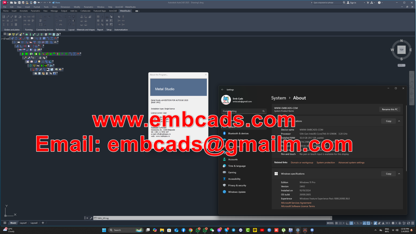 Radimpex Tower Pro 8.5 V8592 With ArmCad Pro 7.1 V7148 _Metal Studio ...