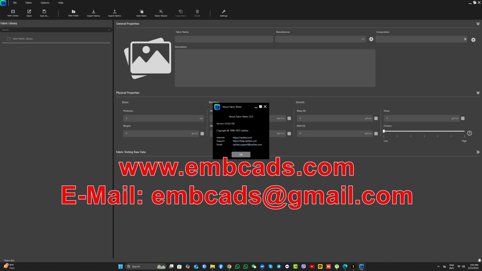 Optitex 2025 V25 Full Pack | Released March 2025 - EmbCads Software's ...
