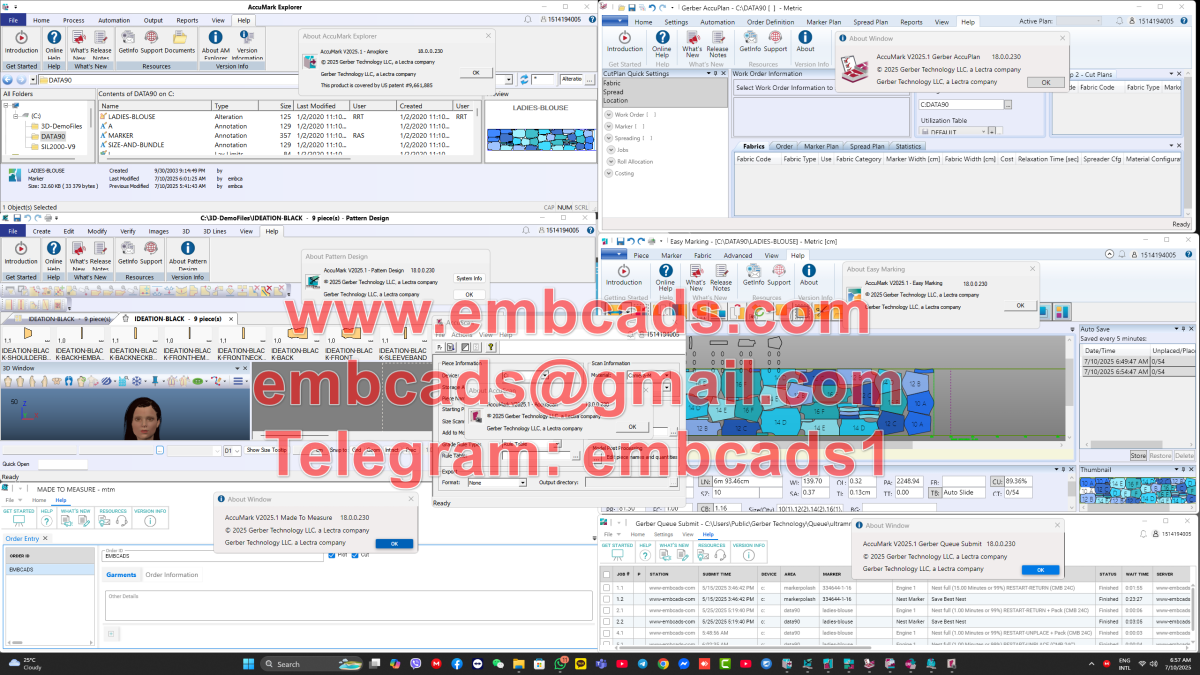 emCAD Pro 2.10.0.7070 By Dahao Embroidery Punching System Full Version ...