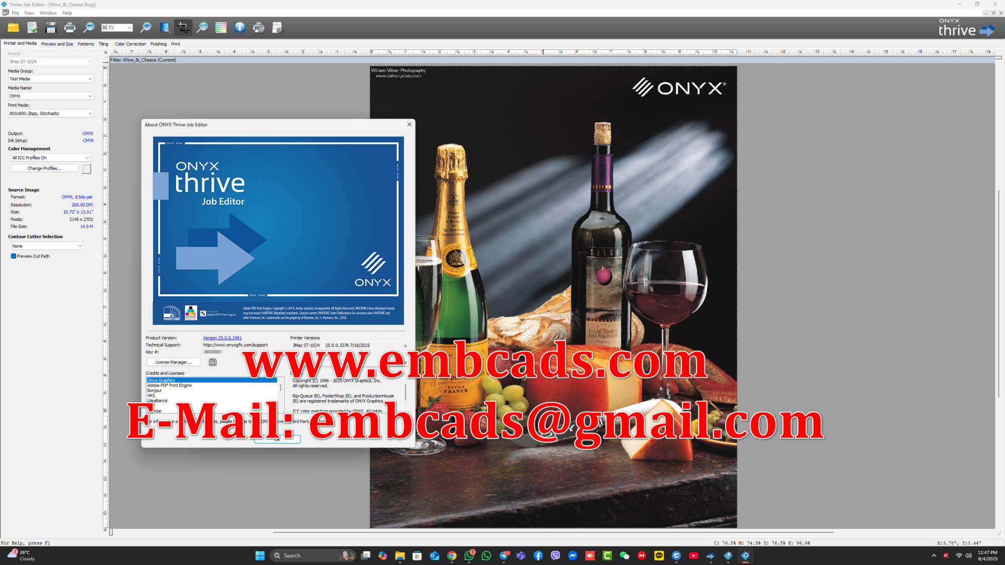 Onyx 25 Thrive Ultimate Edition (Released July 2025) - EmbCads Software ...