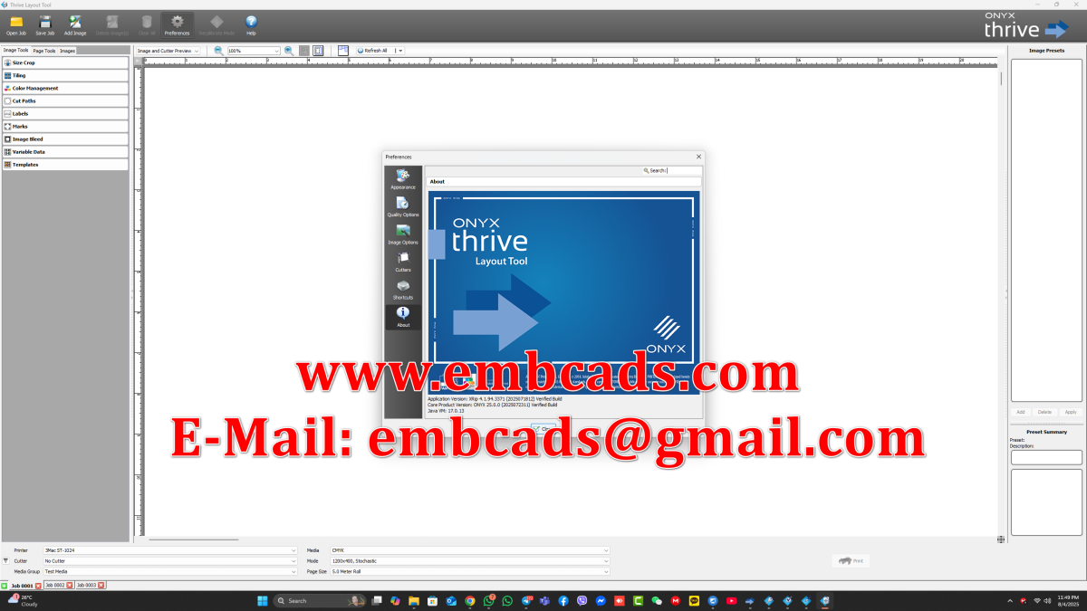 Onyx 25 Thrive Ultimate Edition (Released July 2025) - EmbCads Software ...